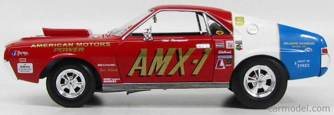AUTOWORLD AW214/06 Scale 1/18 | AMC AMX-1 HURST S/S N 00 NHRA DRAGSTER ...