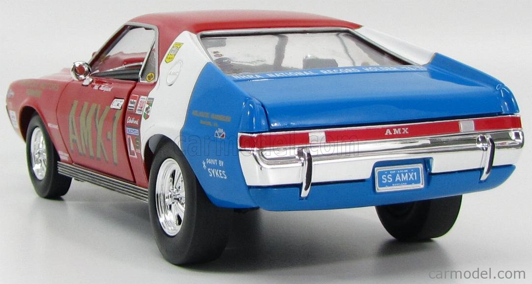 AUTOWORLD AW214/06 Scale 1/18 | AMC AMX-1 HURST S/S N 00 NHRA DRAGSTER ...