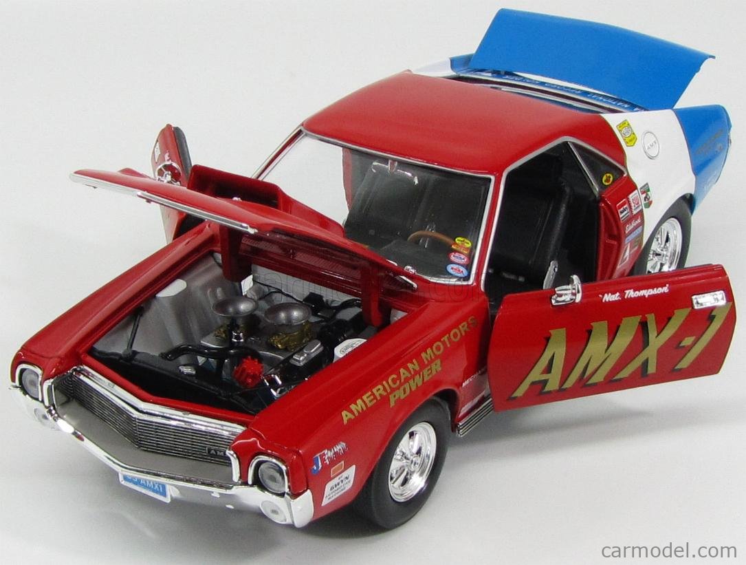 AUTOWORLD AW214/06 Scale 1/18 | AMC AMX-1 HURST S/S N 00 NHRA DRAGSTER ...