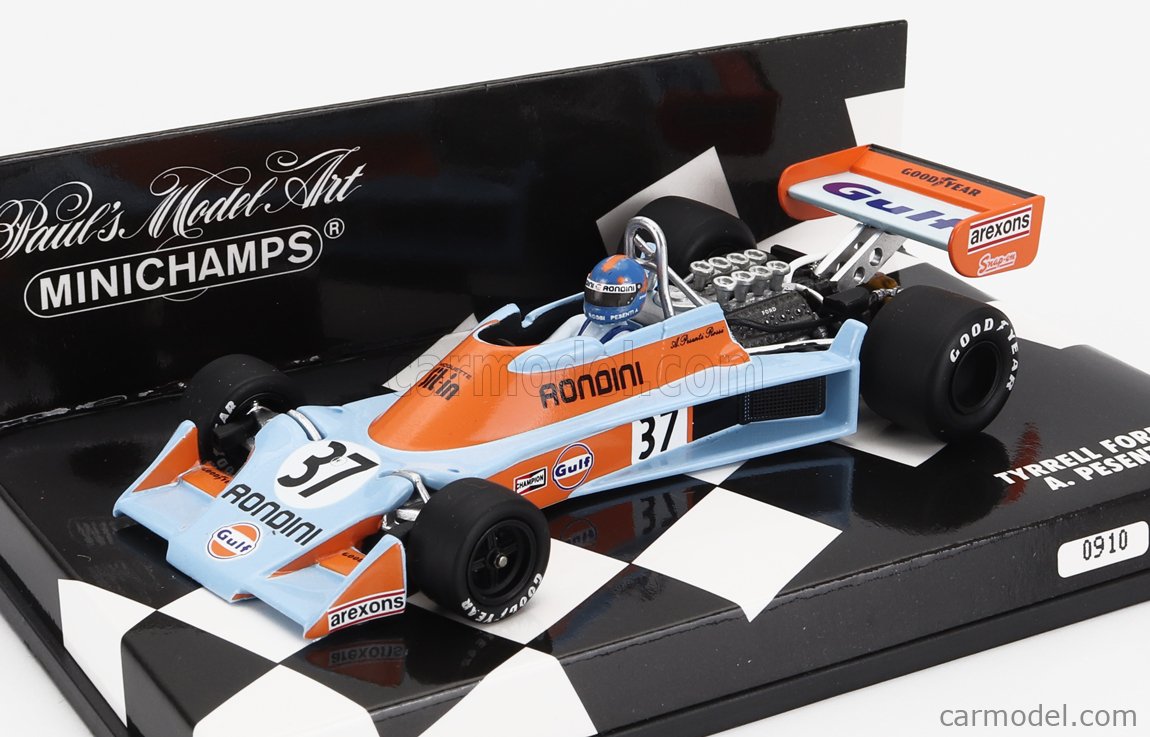MINICHAMPS 400760037 Scale 1/43 | TYRRELL F1 FORD 007 GULF N 37 SEASON ...