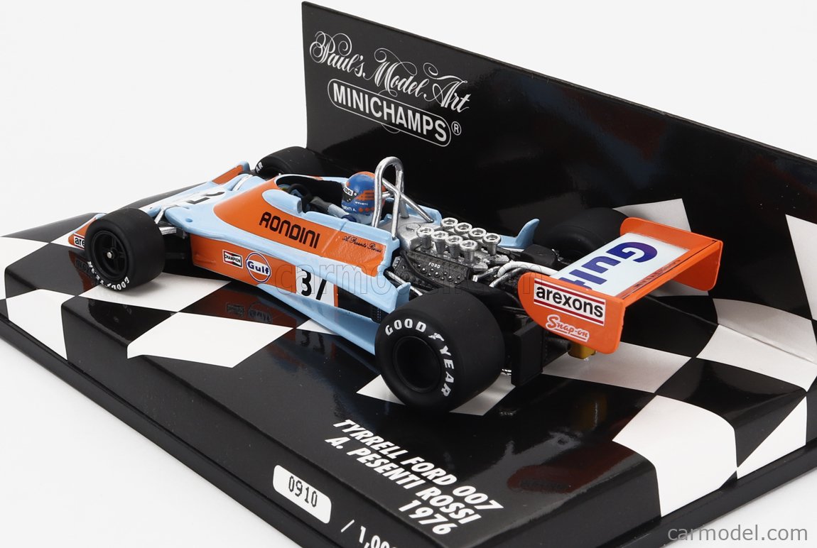MINICHAMPS 400760037 Scale 1/43 | TYRRELL F1 FORD 007 GULF N 37 SEASON ...