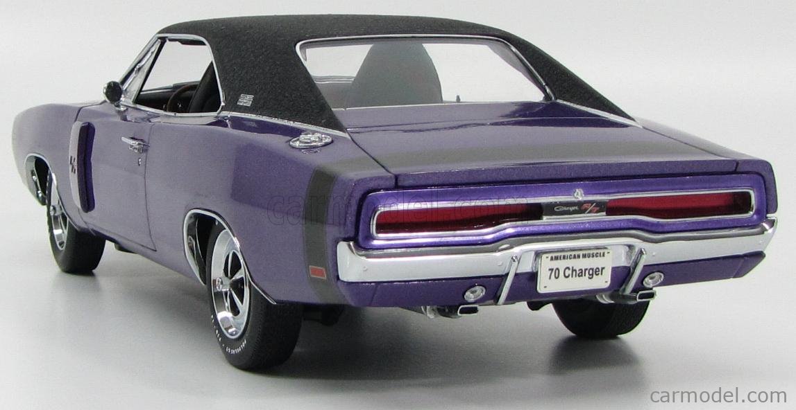 ERTL 39502 Scala 1/18 | DODGE CHARGER R7 HEMI 1970 VIOLET MET BLACK