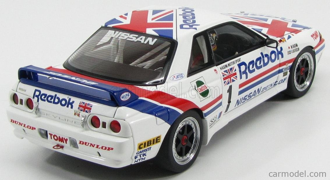 AUTOART 89081 Scale 1/18 | NISSAN SKYLINE GT-R (R32) TEAM REEBOK N 1 ...
