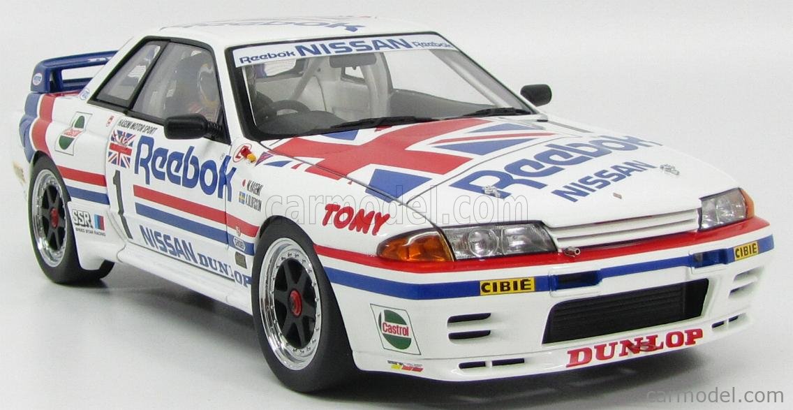 AUTOART 89081 Scale 1/18 | NISSAN SKYLINE GT-R (R32) TEAM REEBOK N 1 ...