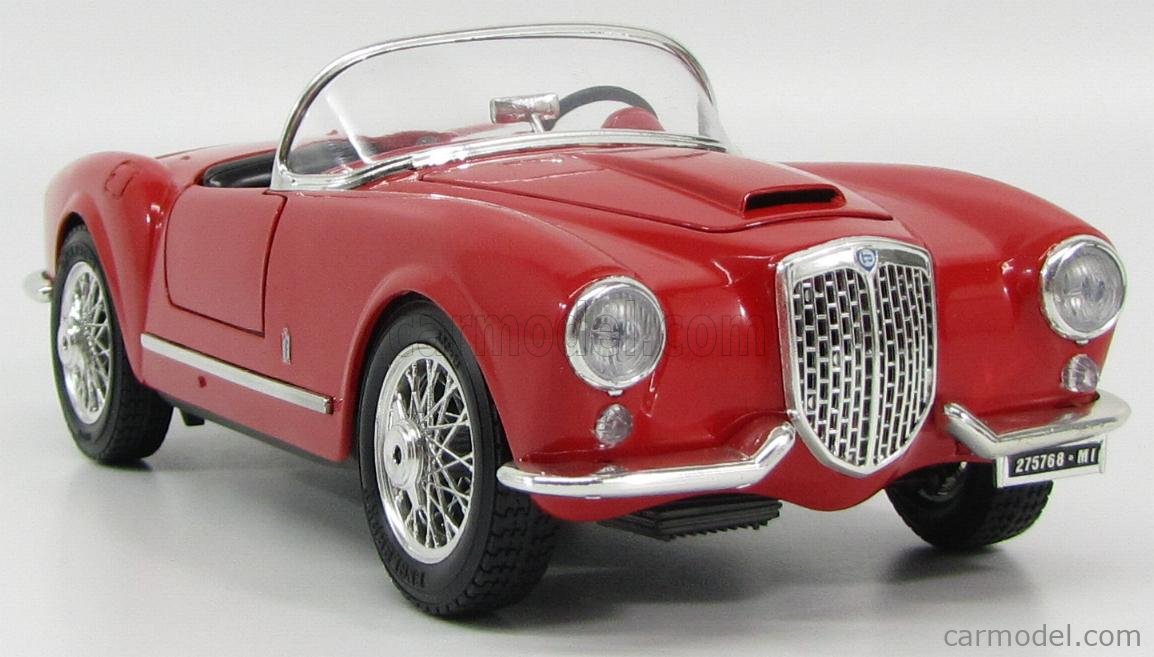 BURAGO 3010 Masstab: 1/18 | LANCIA AURELIA B24 SPIDER 1955 RED
