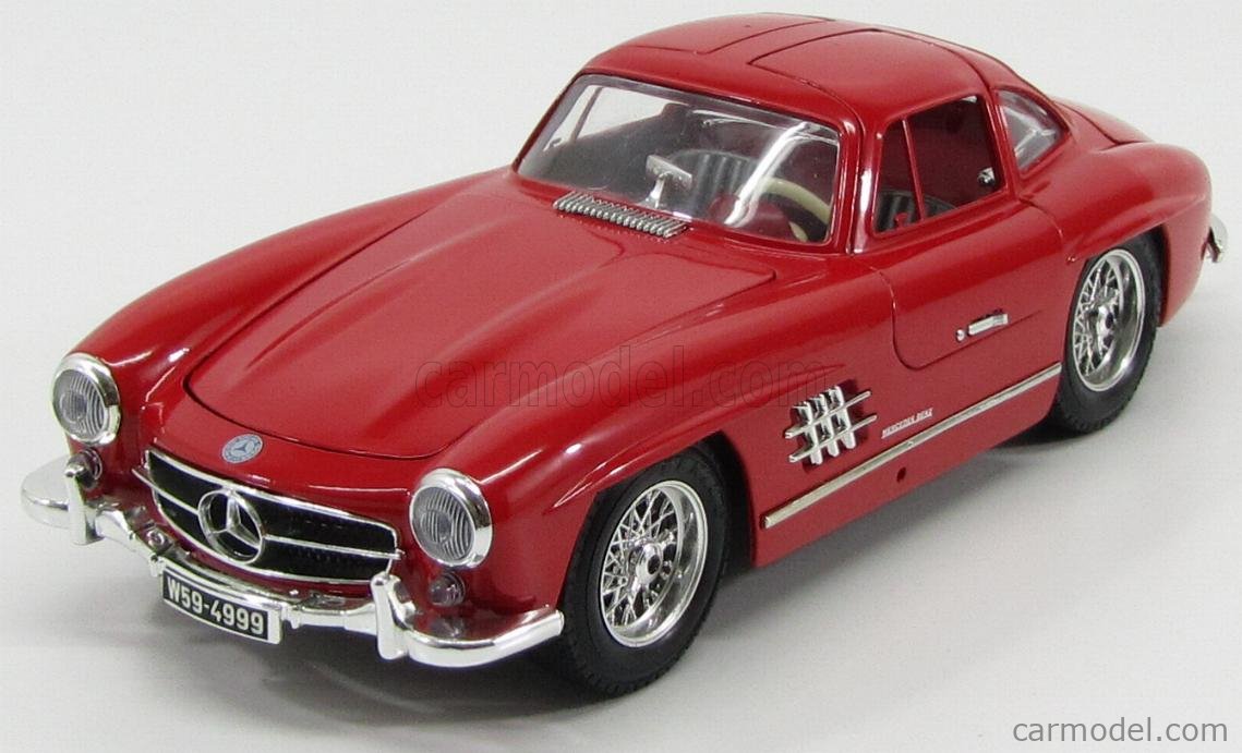BURAGO 3015 Scale 1/18 | MERCEDES BENZ 300SL COUPE (W198) 1954 RED