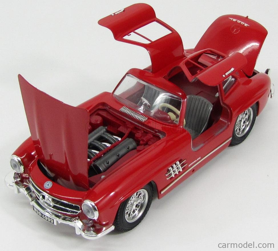 BURAGO 3015 Scale 1/18 | MERCEDES BENZ 300SL COUPE (W198) 1954 RED