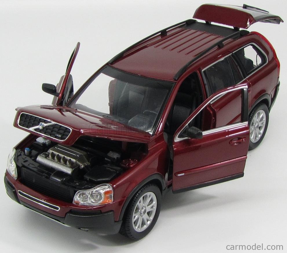 WELLY WE12549BDX Scale 1/18 | VOLVO XC90 4X4 2004 BORDEAUX MET