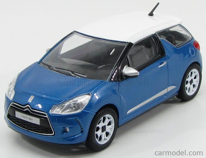 BURAGO 18-22122BL Scale 1/24 | CITROEN DS3 2010 BLUE MET WHITE