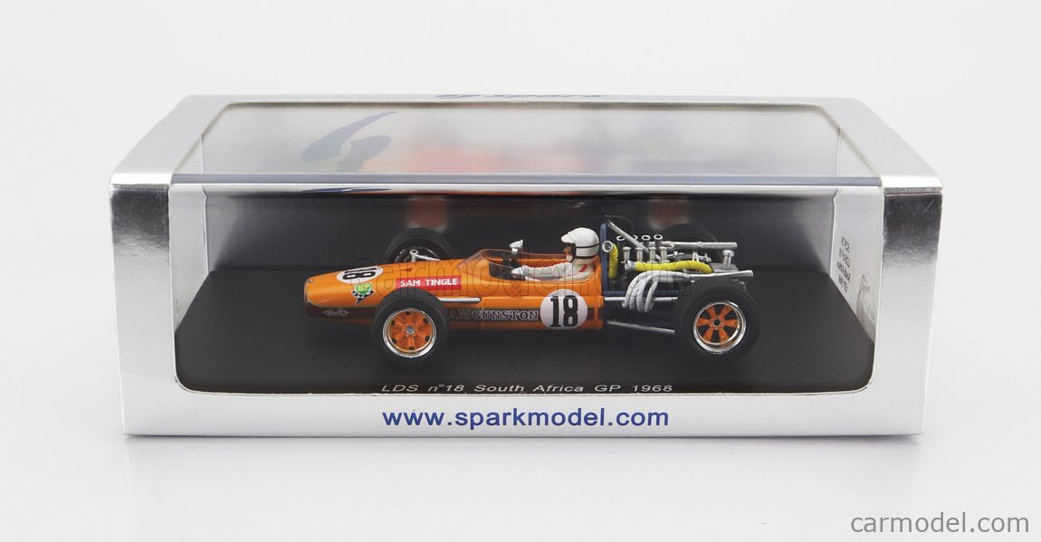 SPARK-MODEL S2978 Scale 1/43 | LDS F1 MK3 N 18 SOUTH AFRICA GP 1968 SAM ...