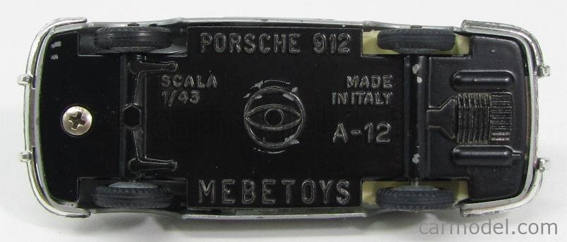 MEBETOYS MATTEL A12 Echelle 1/43 | PORSCHE 911 912 (1 ISSUE) SILVER