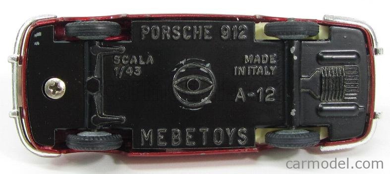 MEBETOYS MATTEL A12 Escala 1/43 | PORSCHE 911 912 (1 ISSUE) RED MET