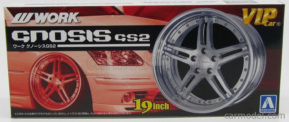 AOSHIMA-KIT ABK109062 Scale 1/24 | WORKS SET 4x TYRE AND WHEEL GNOSIS ...