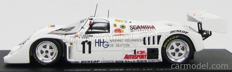 SPARK-MODEL S0936 Scale 1/43 | PORSCHE 962 CK6 N 11 13th LE MANS 1993 F.MIGAULT - A.EVANS -T ...