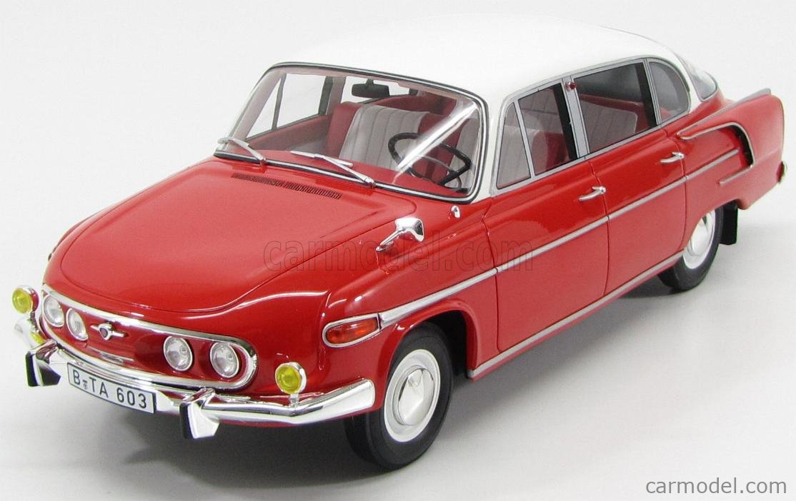 BoS-MODELS BOS026 Scale 1/18 | TATRA 603 BERLINE 1969 RED WHITE