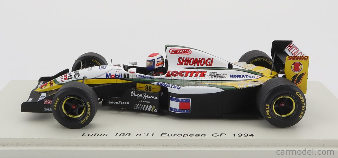 SPARK-MODEL S1678 Scale 1/43 | LOTUS F1 109 N 11 EUROPEAN GP 1994 ERIC ...