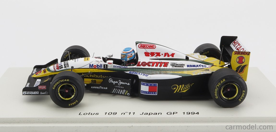 SPARK-MODEL S1780 Scale 1/43 | LOTUS F1 109 N 11 SUZUKA JAPAN GP 1994 ...