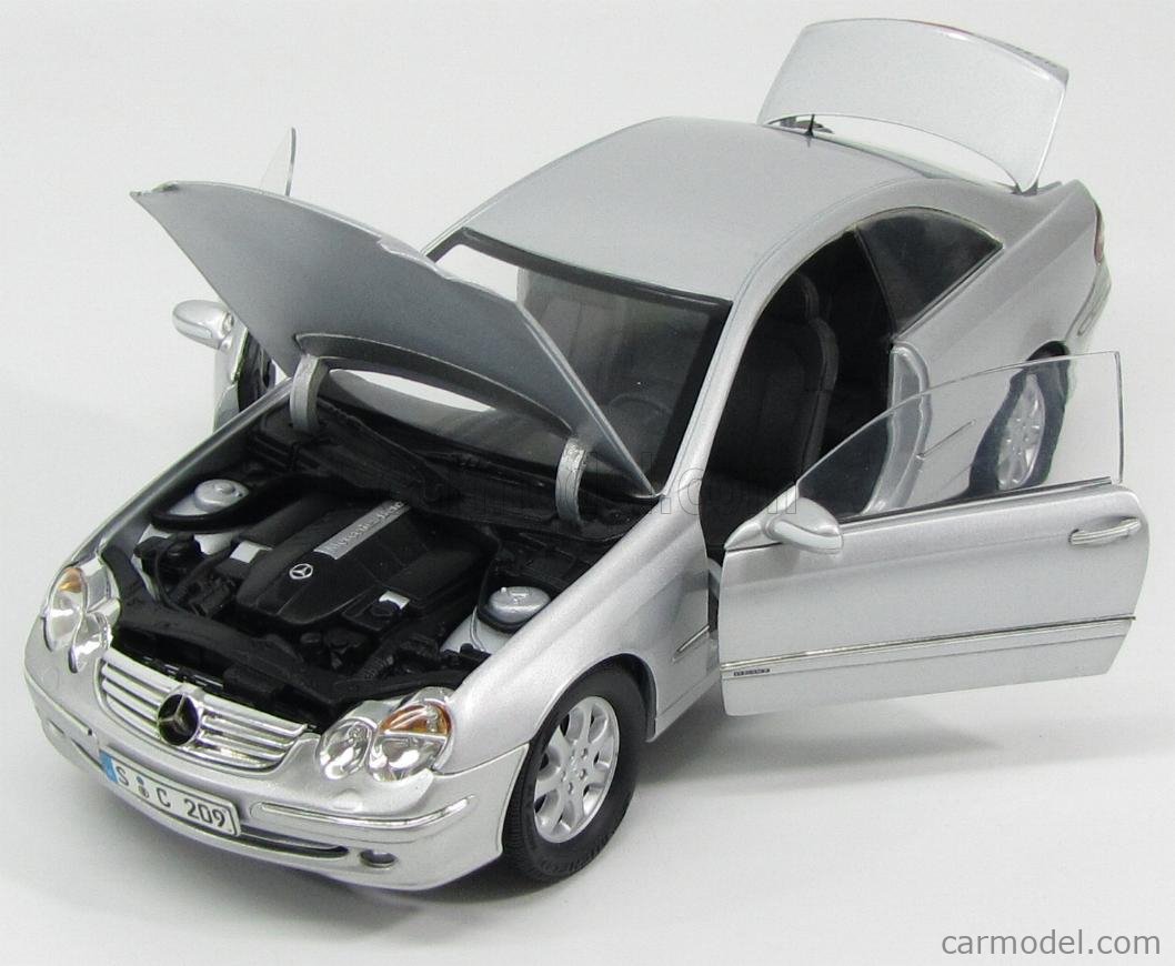 KYOSHO 09001S Scale 1/18 | MERCEDES BENZ CLK-CLASS 240 2002 SILVER