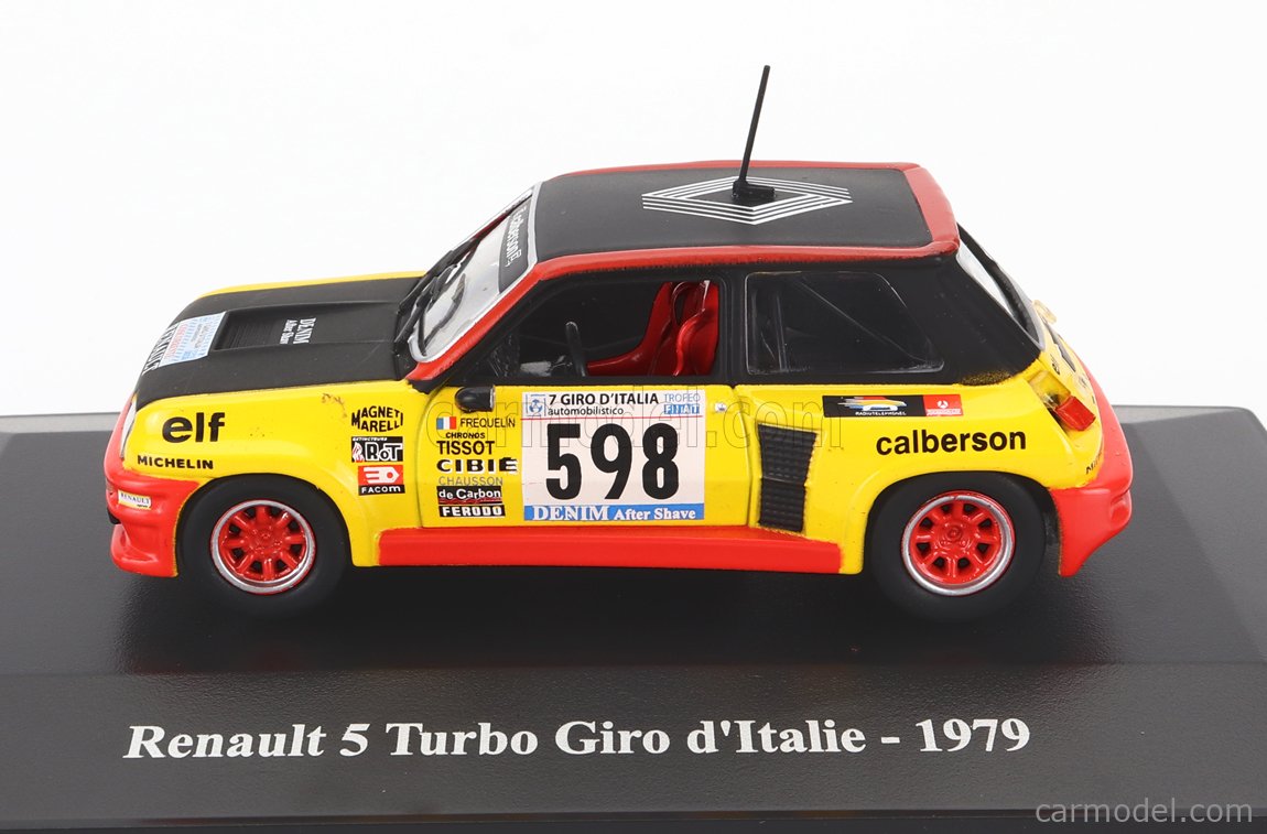 EDICOLA A&RSCHG079 Echelle 1/43 | RENAULT R5 TURBO N 598 RALLY GIRO D'ITALIE 1979 G.FREQUELIN ...