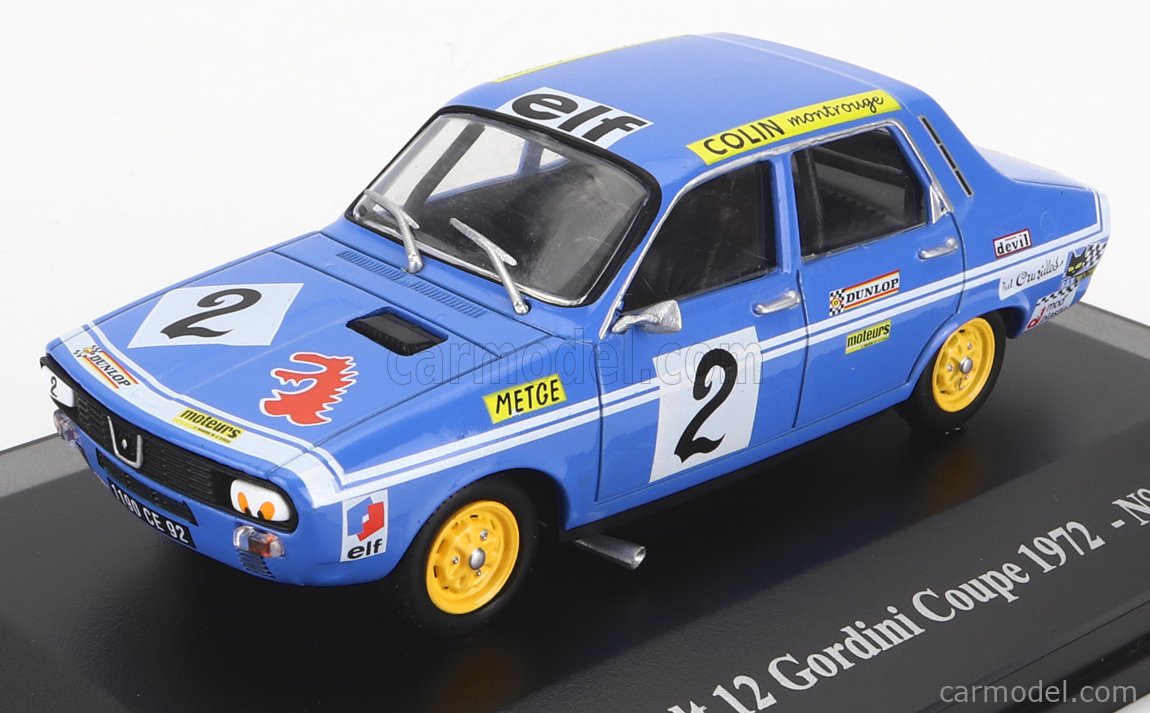 EDICOLA A&RSCHG077 Scale 1/43 | RENAULT R12 GORDINI COUPE N 2 RACING ...