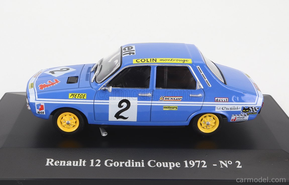 EDICOLA A&RSCHG077 Scale 1/43 | RENAULT R12 GORDINI COUPE N 2 RACING ...