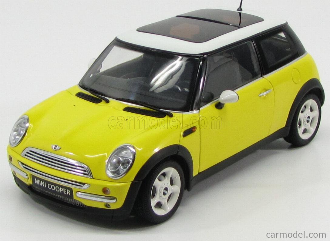 KYOSHO 08551Y Scale 1/18 | MINI MINI COOPER 2004 YELLOW MET WHITE