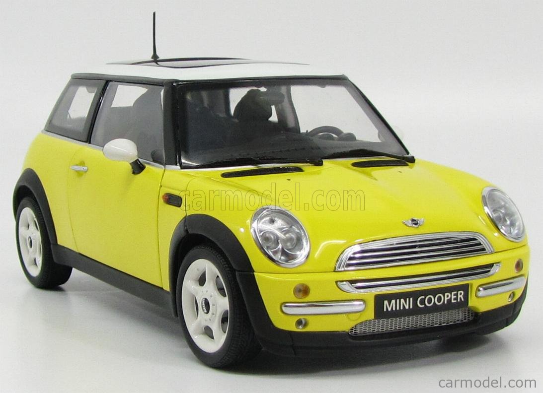 KYOSHO 08551Y Echelle 1/18 | MINI MINI COOPER 2004 YELLOW MET WHITE