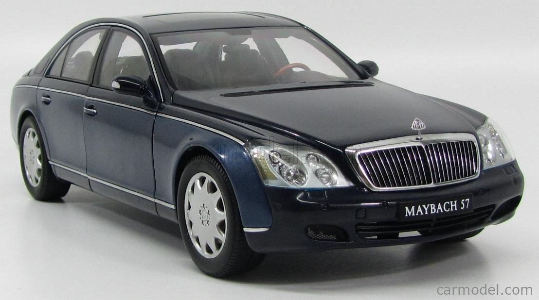 AUTOART B66962157 Scale 1/18 | MAYBACH 57S 2005 2 TONE BLUE MET