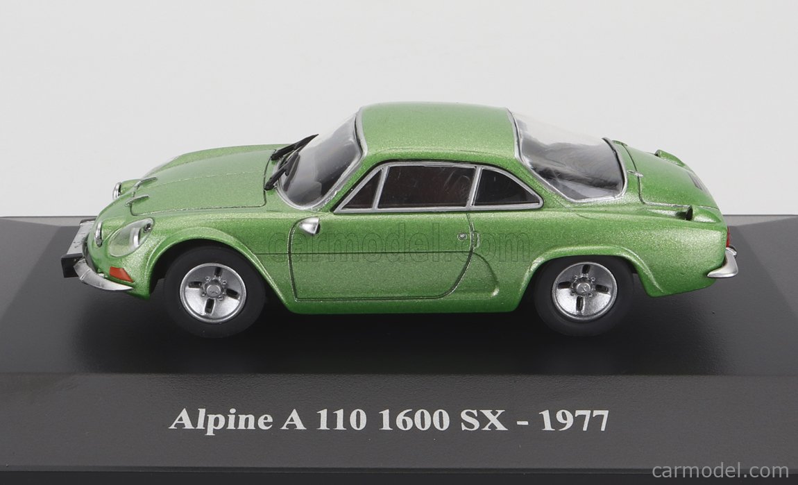 EDICOLA A&RSCHG039 Scale 1/43 | RENAULT ALPINE A110 1600 SX 1977 GREEN MET
