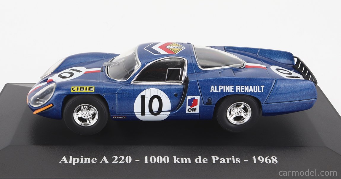 EDICOLA A&RSCHG031 Scale 1/43 | RENAULT ALPINE A220 N 10 1000km PARIS ...