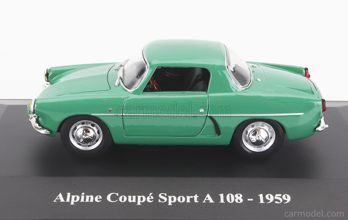 EDICOLA A&RSCHG029 Scale 1/43 | RENAULT ALPINE A108 COUPE SPORT 1959 GREEN