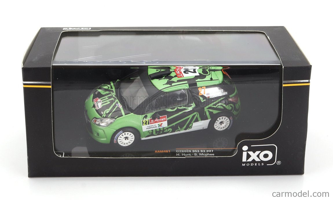 IXO-MODELS RAM461 Scale 1/43 | CITROEN DS3 R3 N 27 RALLY PORTUGAL IRC ...