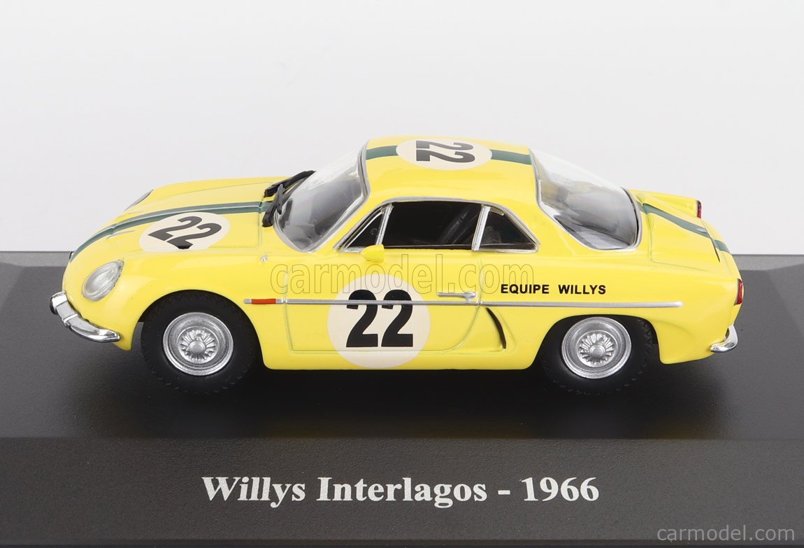 EDICOLA A&RSCHG008 Scale 1/43 | RENAULT WILLYS N 22 INTERLAGOS 1966 YELLOW