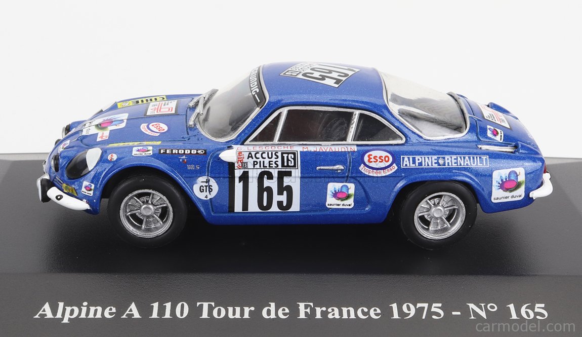 EDICOLA A&RSCHG075 Scale 1/43 | RENAULT ALPINA A110 N 165 RALLY TOUR DE ...