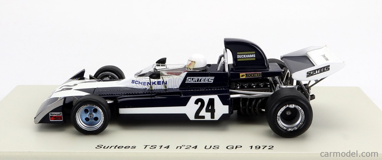 SPARK-MODEL S4001 Scale 1/43 | SURTEES F1 TS14 N 24 USA GP 1972 TIM ...