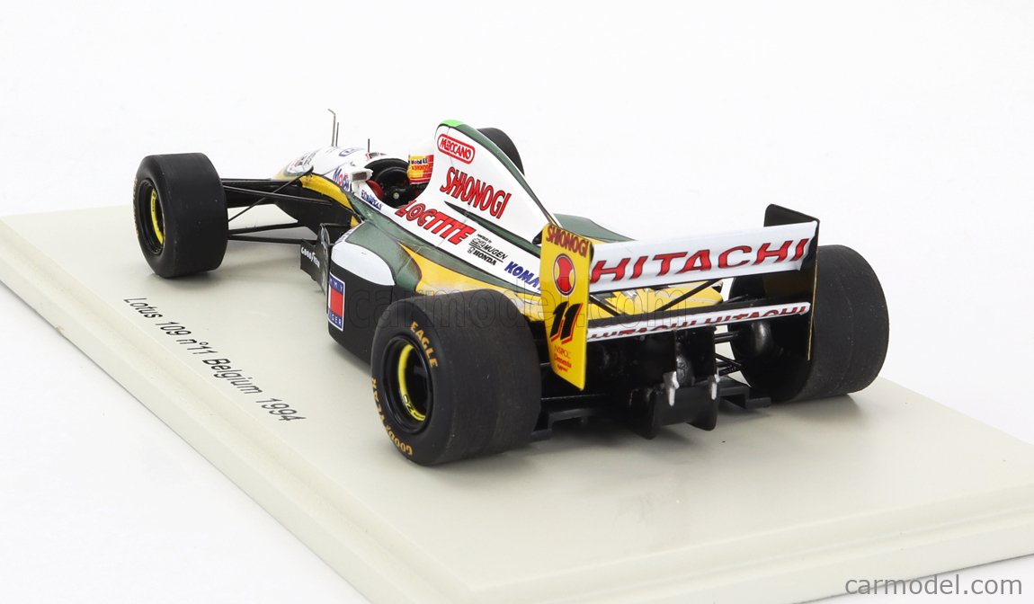 SPARK-MODEL S1679 Scale 1/43 | LOTUS F1 109 N 11 BELGIUM GP 1994 ...