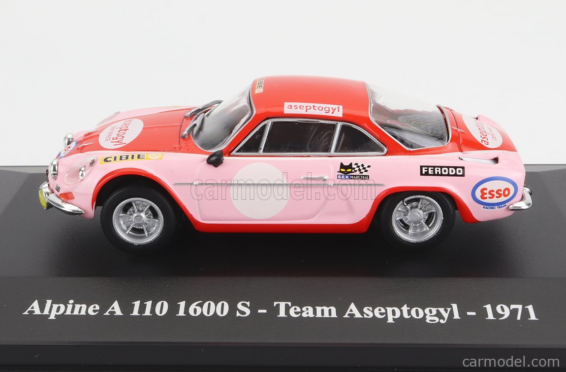 EDICOLA A&RSCHG007 Scale 1/43 | RENAULT ALPINE A110 1600S TEAM ...