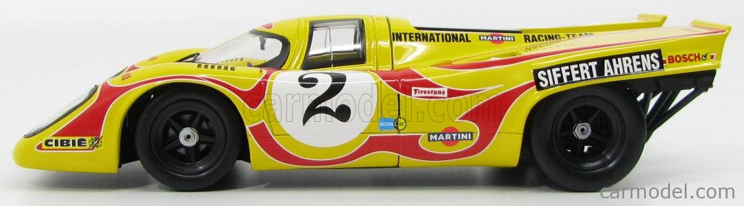 NOREV 187581 Escala 1/18 | PORSCHE 917K N 2 9h KYALAMI 1970 SIFFERT - AHRENS YELLOW