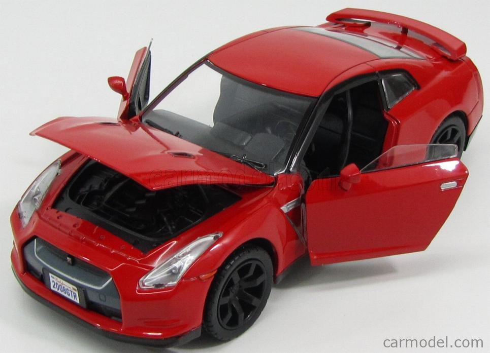 MOTOR-MAX 73384R Scale 1/24 | NISSAN GT-R R35 2009 RED