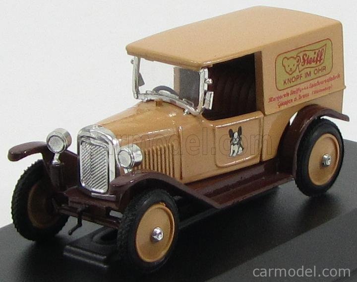 ELIGOR 1062 Escala 1/43 | OPEL 4PS VAN 1926 STEIFF KNOPF IM OHR BEIGE BROWN