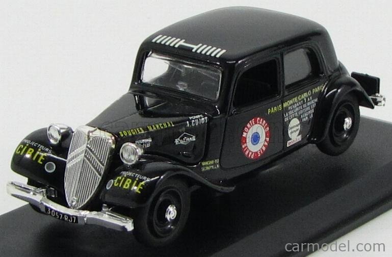 ELIGOR 1344 Scale 1/43 | CITROEN TRACTION AVANT 11AL FRANCOIS LECOT N 0 RALLY PARIS - MONTECARLO ...