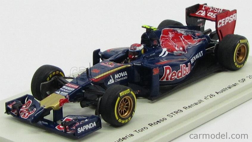 SPARK-MODEL S3084 Scale 1/43 | TORO ROSSO F1 RENAULT STR9 N 26 GP AUSTRALIAN 2014 D.KVYAT BLUE RED