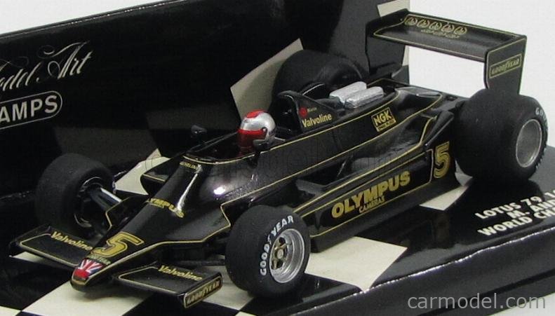 MINICHAMPS 430780006-A Scale 1/43 | LOTUS F1 79 FORD N 5 M.ANDRETTI 1978 WORLD CHAMPION BLACK GOLD