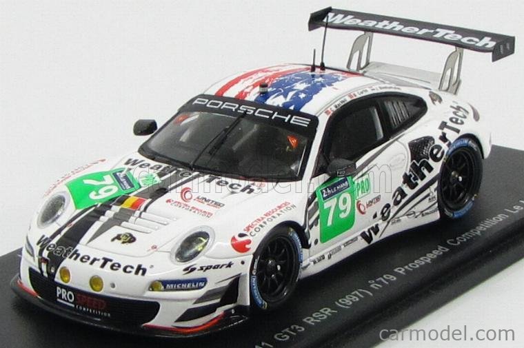 SPARK-MODEL S4236 Scale 1/43 | PORSCHE 911 997-2 GT3 RSR 4.0L FLAT-6 TEAM PROSPEED COMPETITION N ...