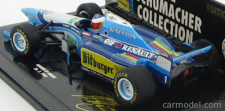 MINICHAMPS 510954301 Scale 1/43 | BENETTON F1 B195 RENAULT N 1 BRAZIL GP 1995 M.SCHUMACHER LIGHT ...