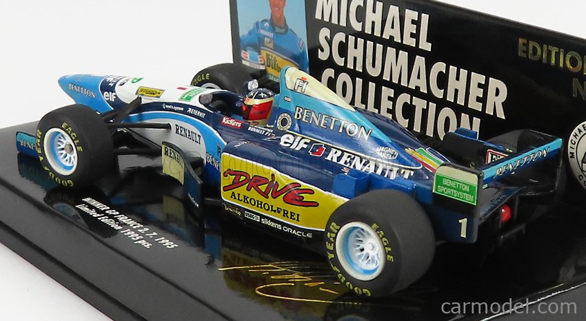 MINICHAMPS 510954318 Scale 1/43 | BENETTON F1 B195 RENAULT N 1 WINNER FRANCE GP 1995 MICHAEL ...