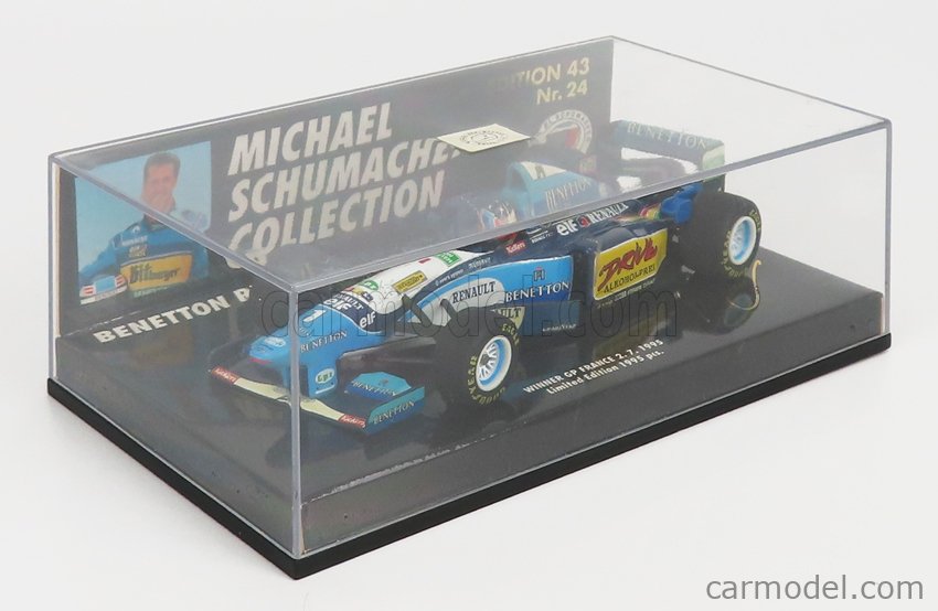 MINICHAMPS 510954318 Scale 1/43 | BENETTON F1 B195 RENAULT N 1 WINNER FRANCE GP 1995 MICHAEL ...
