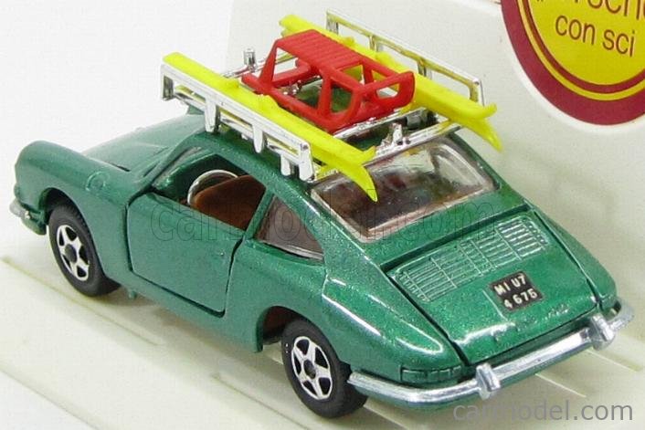 MEBETOYS MATTEL A64 Escala 1/43 | PORSCHE 911 912 SKI - CON SCI GREEN MET