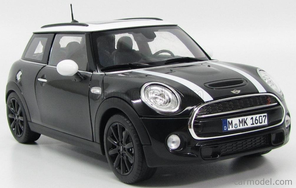 NOREV 80432339558 Scale 1/18 | MINI NEW MINI COOPER S 2014 BLACK WHITE