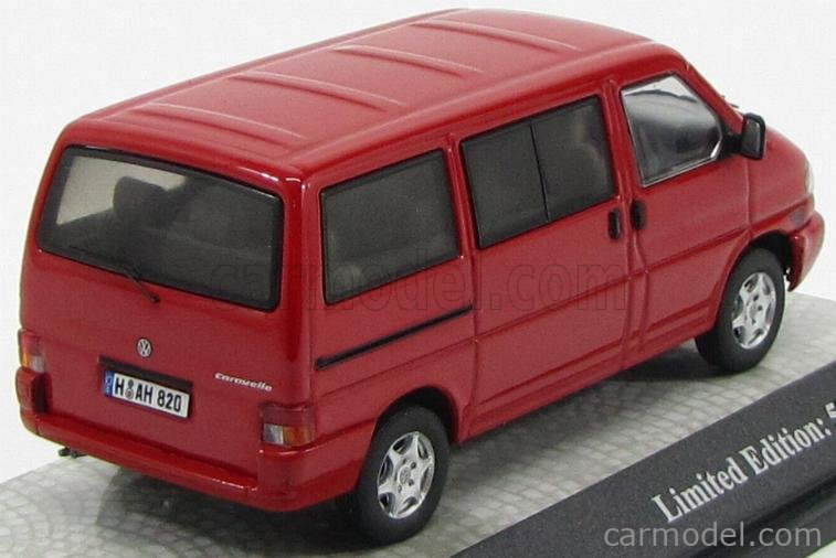 PREMIUM CLASSIXXS 13253 Scale 1/43 | VOLKSWAGEN T4b MINIBUS 1991 RED